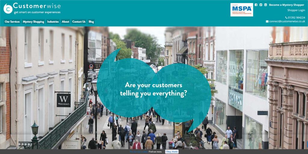 Cleverbread - Customerwise - Mystery shopper website